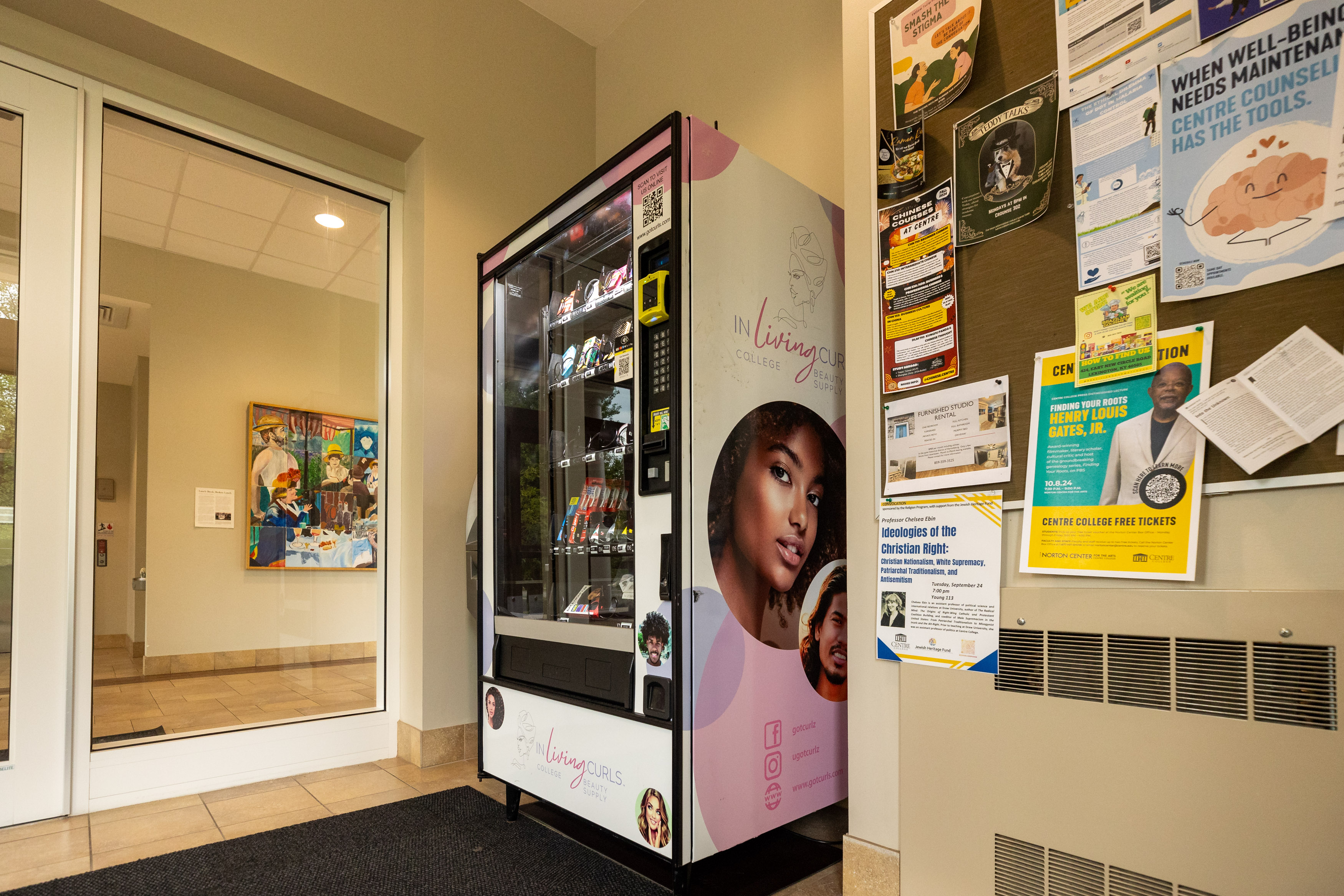 Vending machine helps Centre students access personal care products